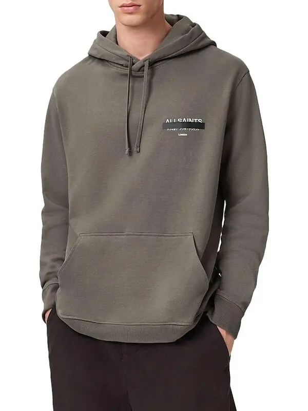 ALLSAINTS Relaxed Fit Hoodie - Forest Green