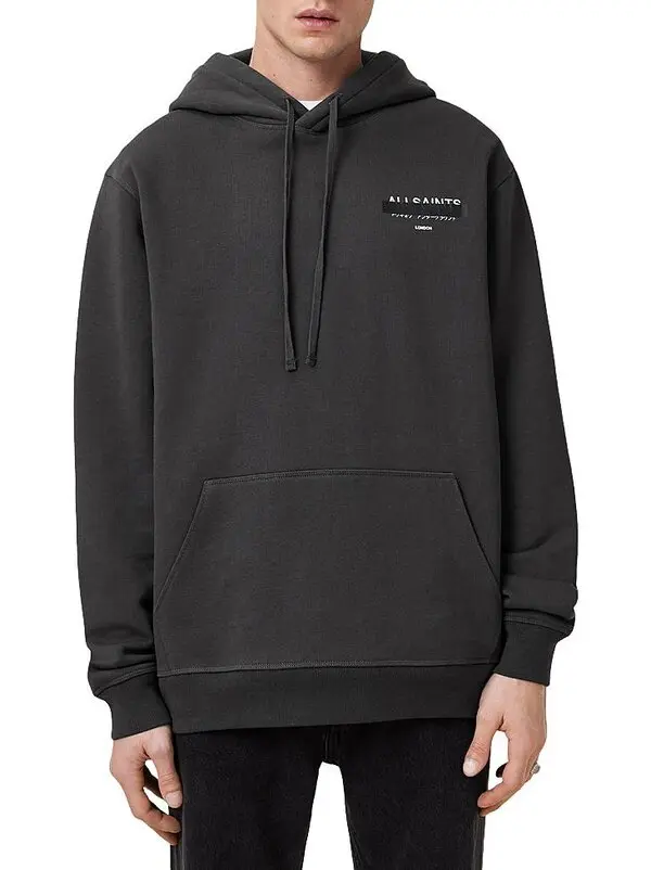 ALLSAINTS Relaxed Fit Hoodie - Washed Black