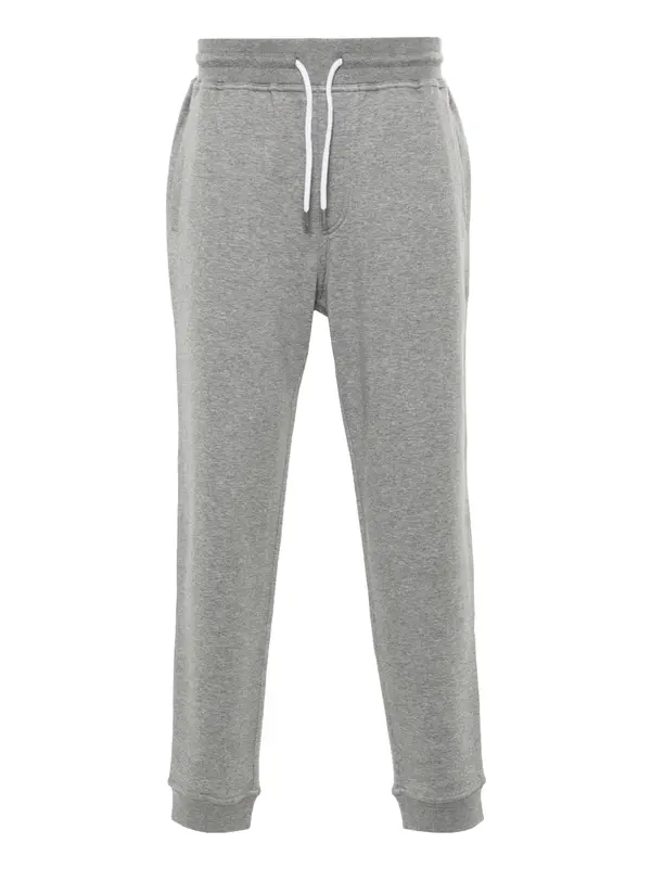 Brunello Cucinelli Mélange-effect Track Pants - Grey