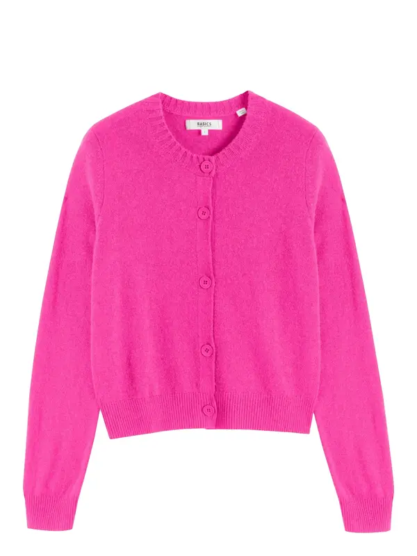 Chinti & Parker Crew-neck Knitted Cardigan - Pink