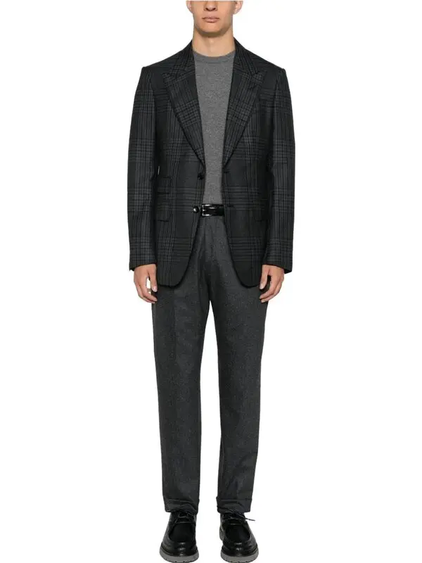 PT TORINO Rebel Virgin Wool-blend Trousers - Grey