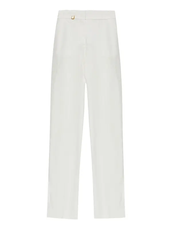 Jacquemus Charm-detail Trousers - White