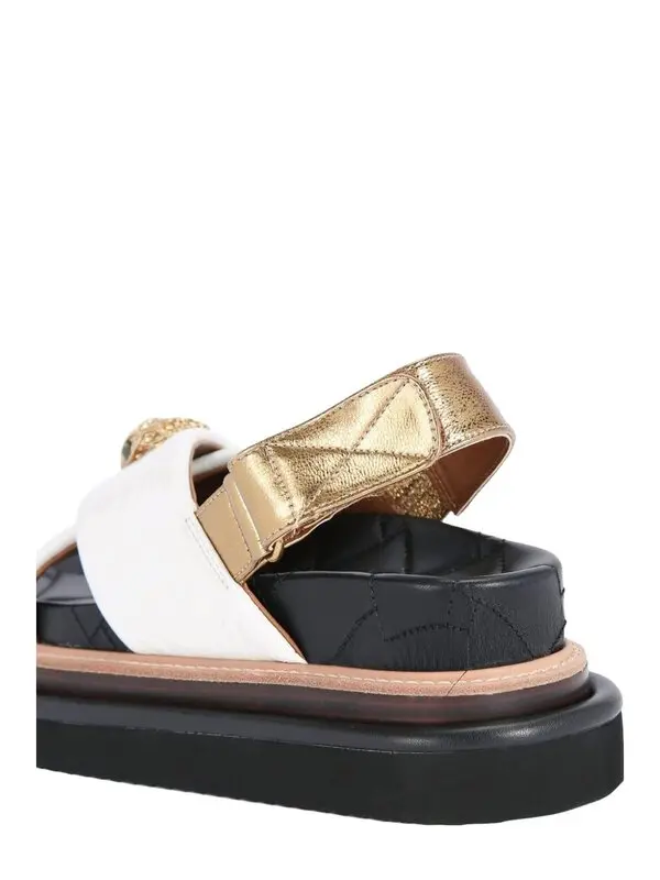 Kurt Geiger Orson Leather Sandals - White