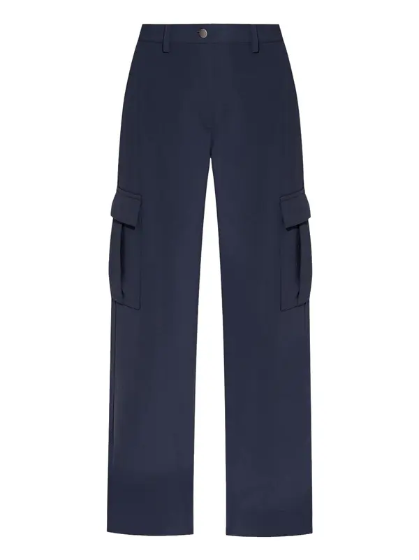 Theory Wide-leg Cargo Trousers - Blue