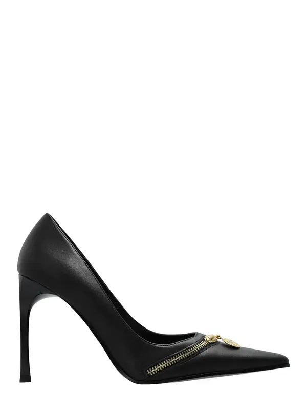 Versace 105mm Zip-detail Pumps - Black