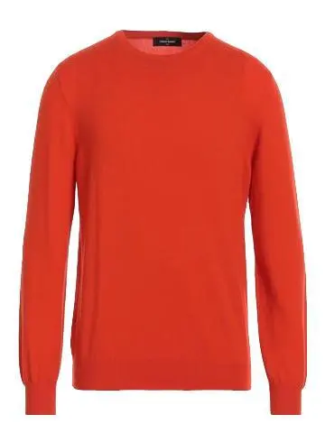 GRAN SASSO Crewneck Cashmere Sweater - Orange