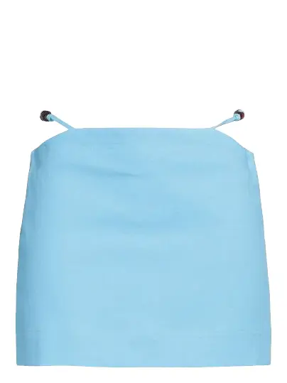 GANNI Mini Flared Skirt - Blue