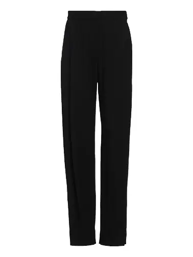 Emporio Armani Tapered Virgin Wool-blend Pants - Black