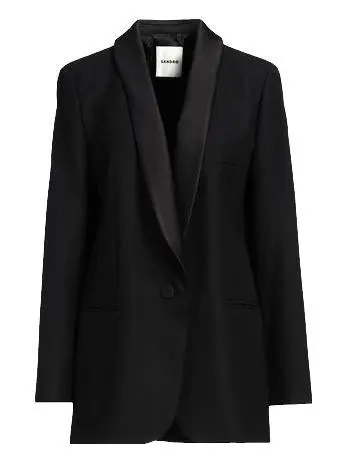 Sandro Single-breasted Blazer - Black