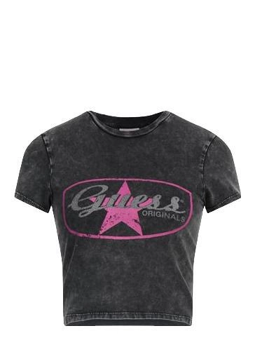 Guess T-shirt Charcoal Size Cotton, Elastane - Grey