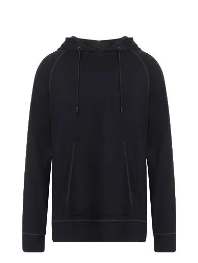 Emporio Armani Sweatshirt In Lyocell And Virgin Wool - Blue