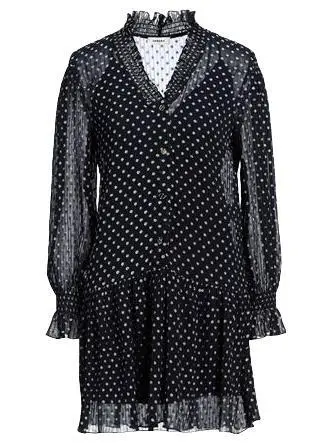 Sandro Mini Shirt Dress - Midnight Blue