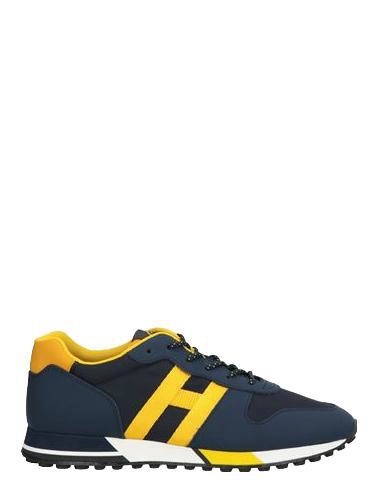 Hogan Sneakers Size Leather, Textile Fibers - Navy