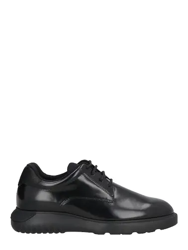 Hogan Leather Lace-up Derby Shoes - Black
