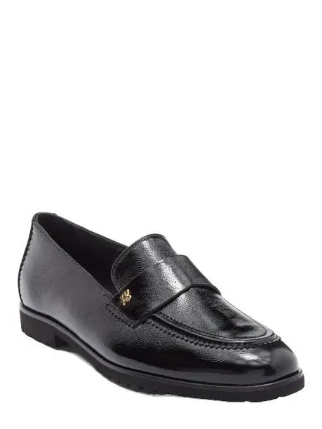 Paul Green Wheaton Loafer - Black Crinkled Patent