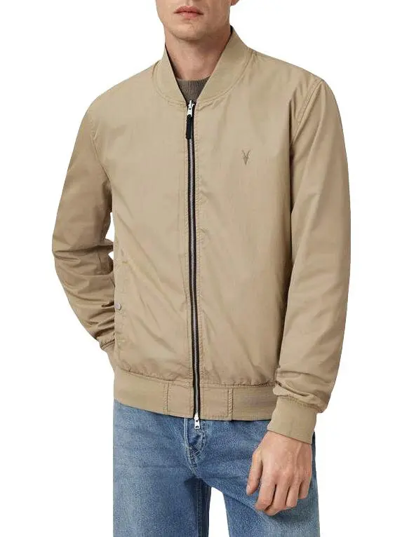 ALLSAINTS Bassett Reversible Bomber Jacket - Azula Blue/brown