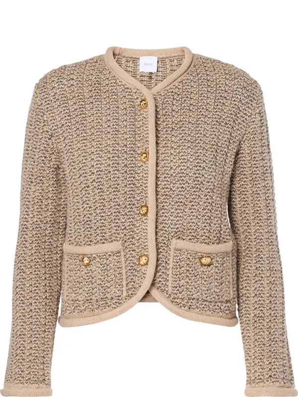 Patou Wool And Alpaca Cardigan - Beige