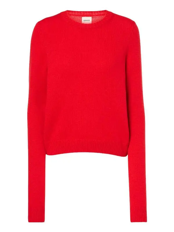 Khaite Diletta Cashmere Sweater - Red