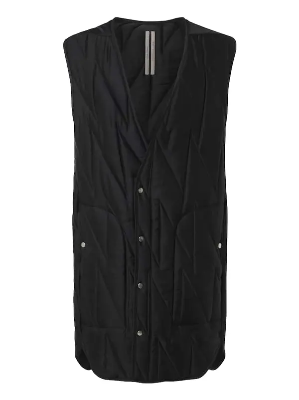 Rick Owens Quilted Puffer Vest - Black