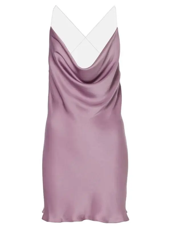 Y/project Evergreen Invisible Strap Slip Dress - Purple