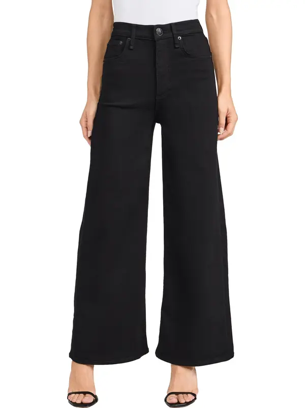 Rag & Bone Flexi Sofie High-rise Wide Leg Jeans - Black