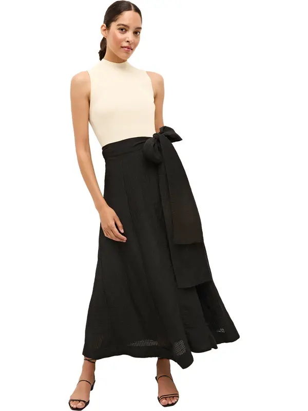 MARIE OLIVER Estine Wrap Skirt - Black