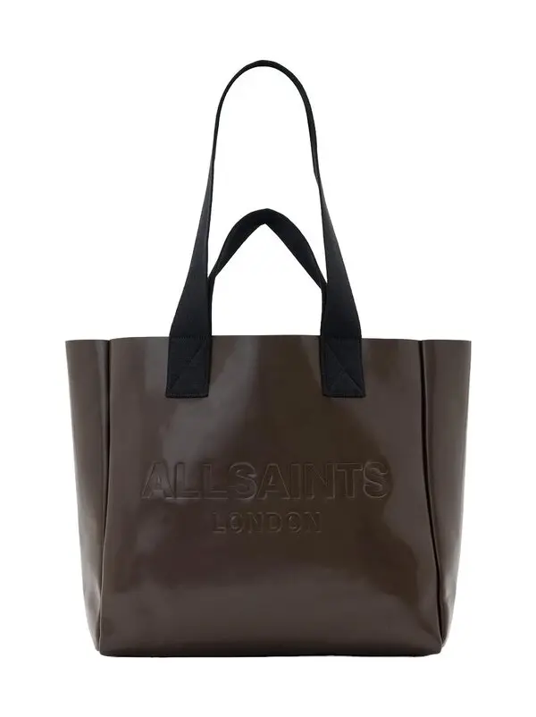 ALLSAINTS Izzy Leather Tote - Fango Brown