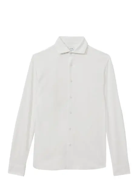 REISS Bobby Slim-fit Long-sleeve Woven Shirt - White