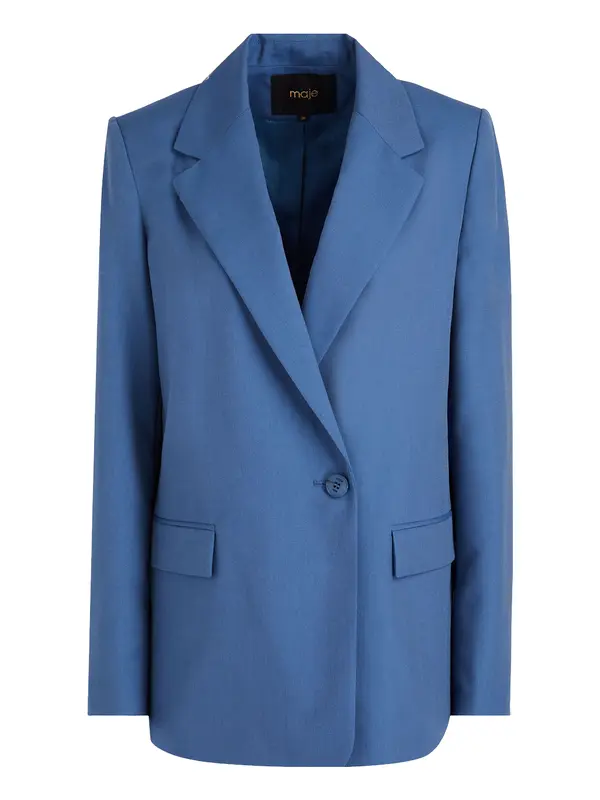 Maje Grain De Poudre Blazer - Blue