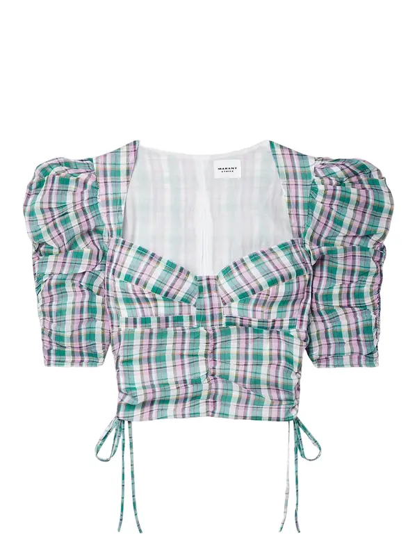 MARANT ETOILE Galaor Ruched Top - Lilac