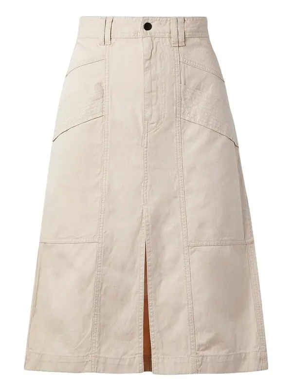 MARANT ETOILE Prime Canvas Skirt - Ecru