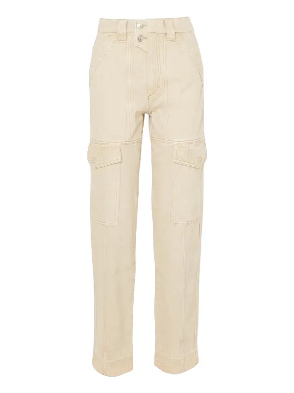MARANT ETOILE Vayoneo Straight-leg Cargo Jeans - Ecru