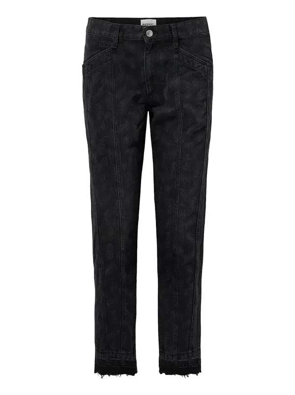 MARANT ETOILE Sulanoa Mid-rise Jeans - Black