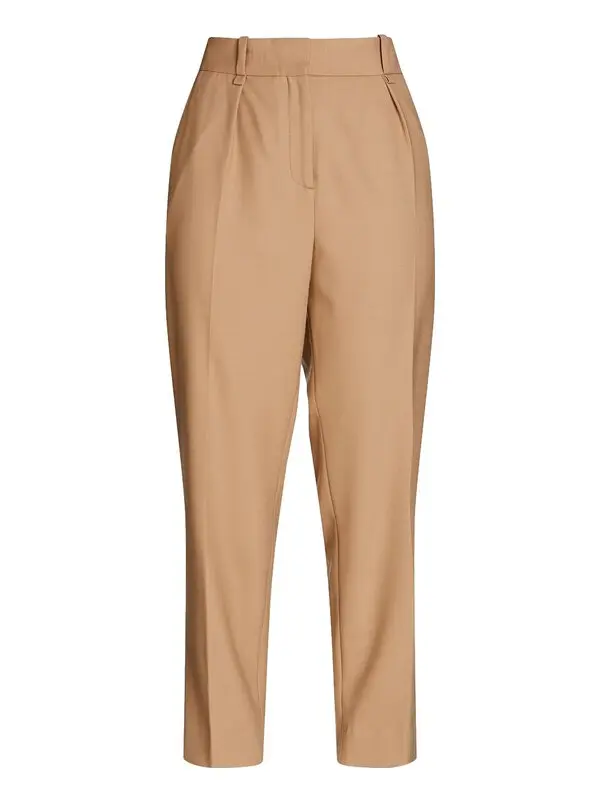Maje Twill Tapered Trousers - Camel