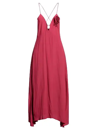 MANILA GRACE Asymmetric Maxi Dress - Pink