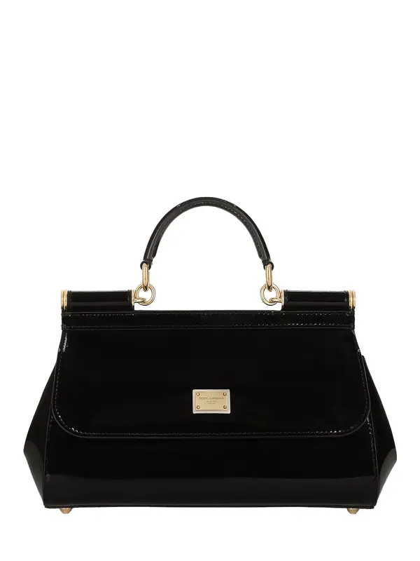 Dolce & Gabbana Elongated Medium Sicily Handbag - Black