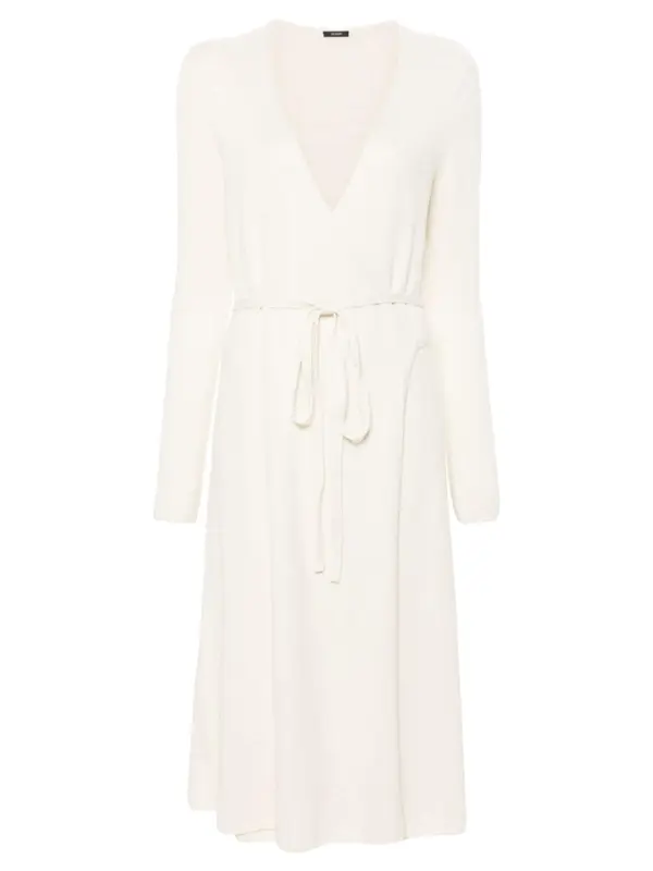JOSEPH Knitted Maxi Dress - White