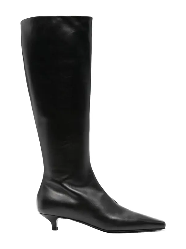 TOTEME 40mm The Slim Knee-high Boots - Black