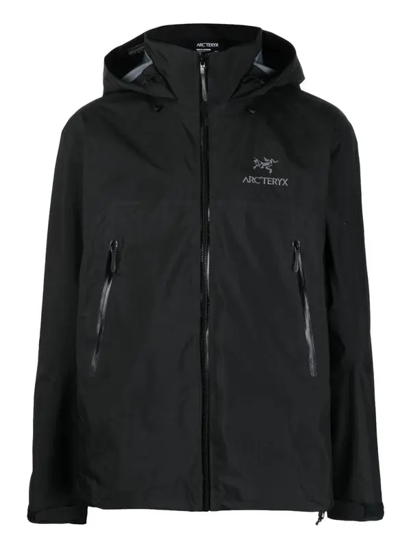 Arc'teryx Logo-embroidered Hooded Jacket - Black
