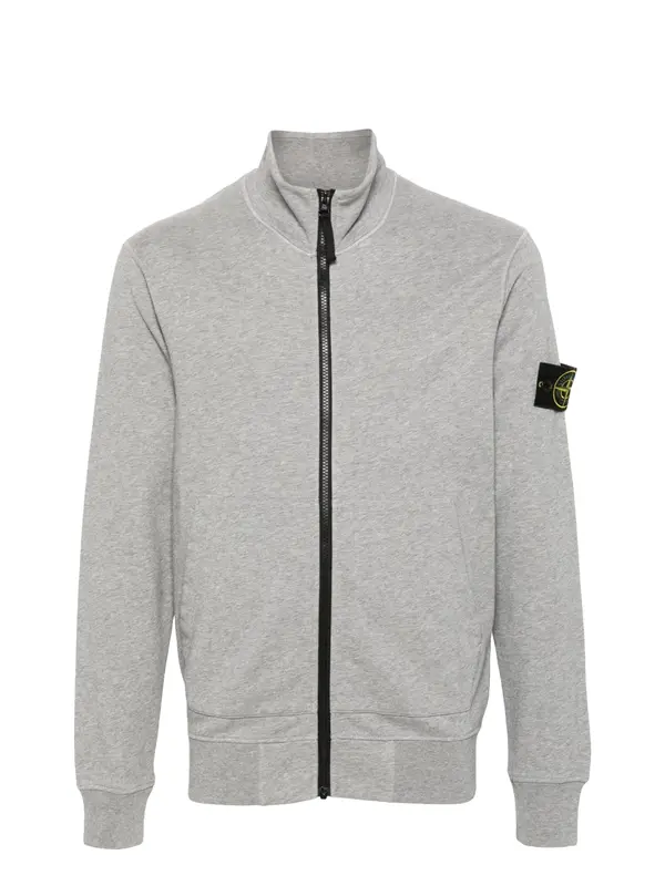 Stone Island Cotton Fleece Sweatshirt - Grey