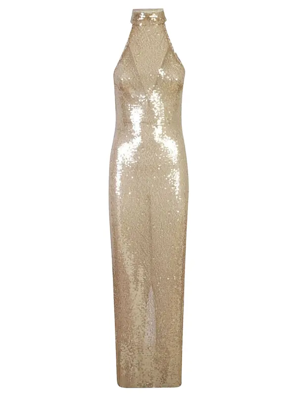THE NEW ARRIVALS ILKYAZ OZEL Mariacarla Midi Dress - Neutrals