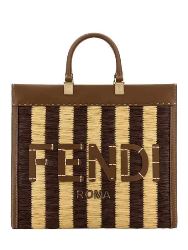 Fendi Sunshine Tote Bag - Brown