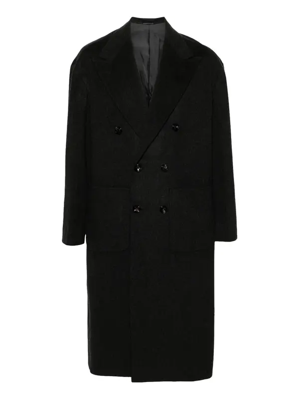 Kiton Virgin Wool Tib Coat - Grey