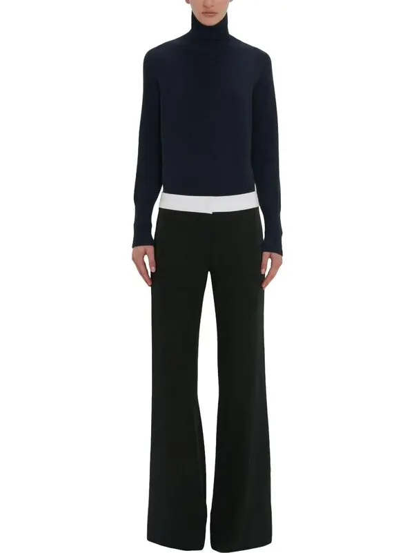 Victoria Beckham Panelled Trousers - Black