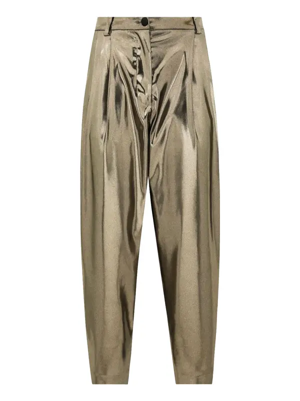 Dolce & Gabbana Foil Tapered Trousers - Gold