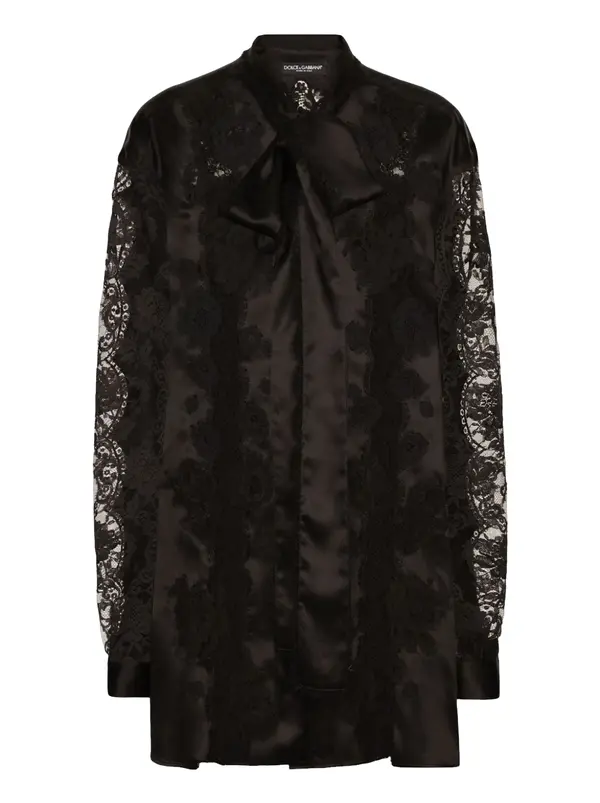 Dolce & Gabbana Lace Shirt - Black