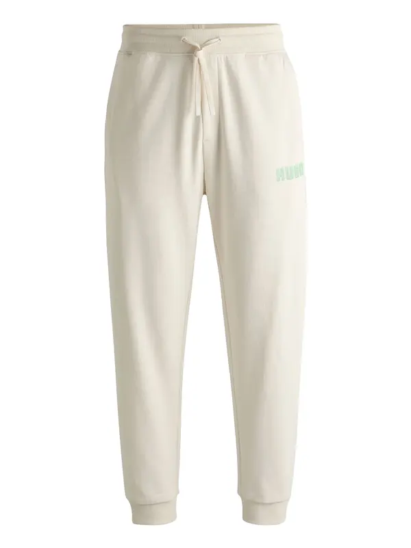 Hugo Logo-print Cotton Track Pants - Neutrals