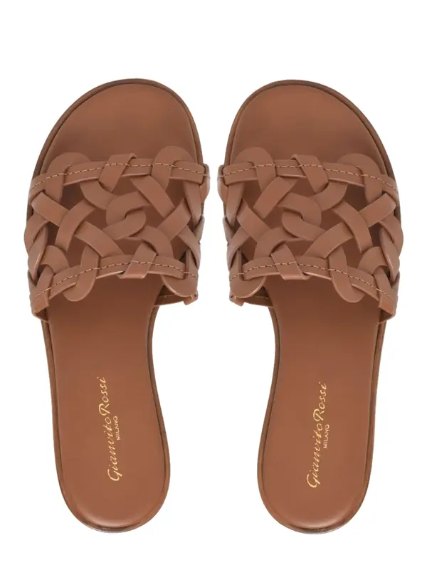 GIANVITO ROSSI Amalfi Slides - Brown