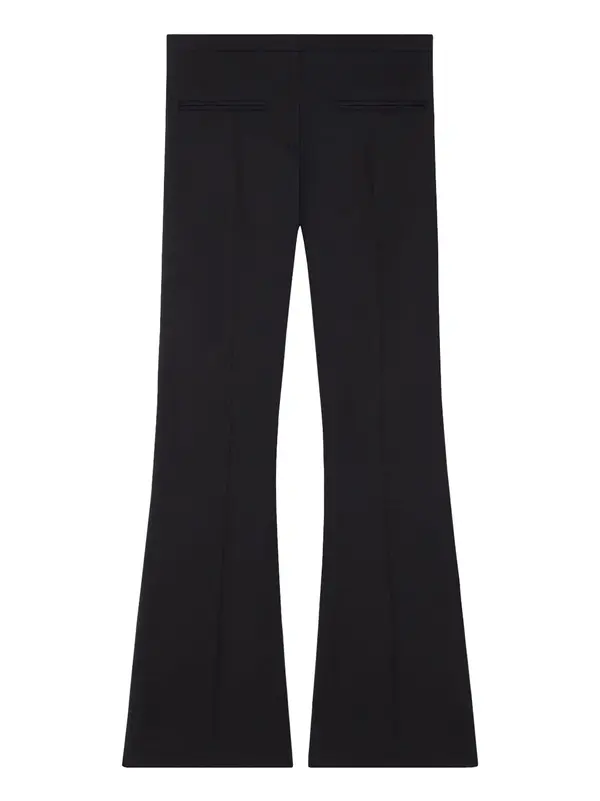 COURREGES Wool Blend Flared Pants - Black