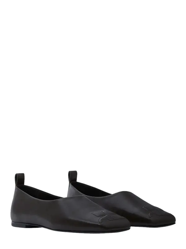 COURREGES Minimal Leather Loafers - Black